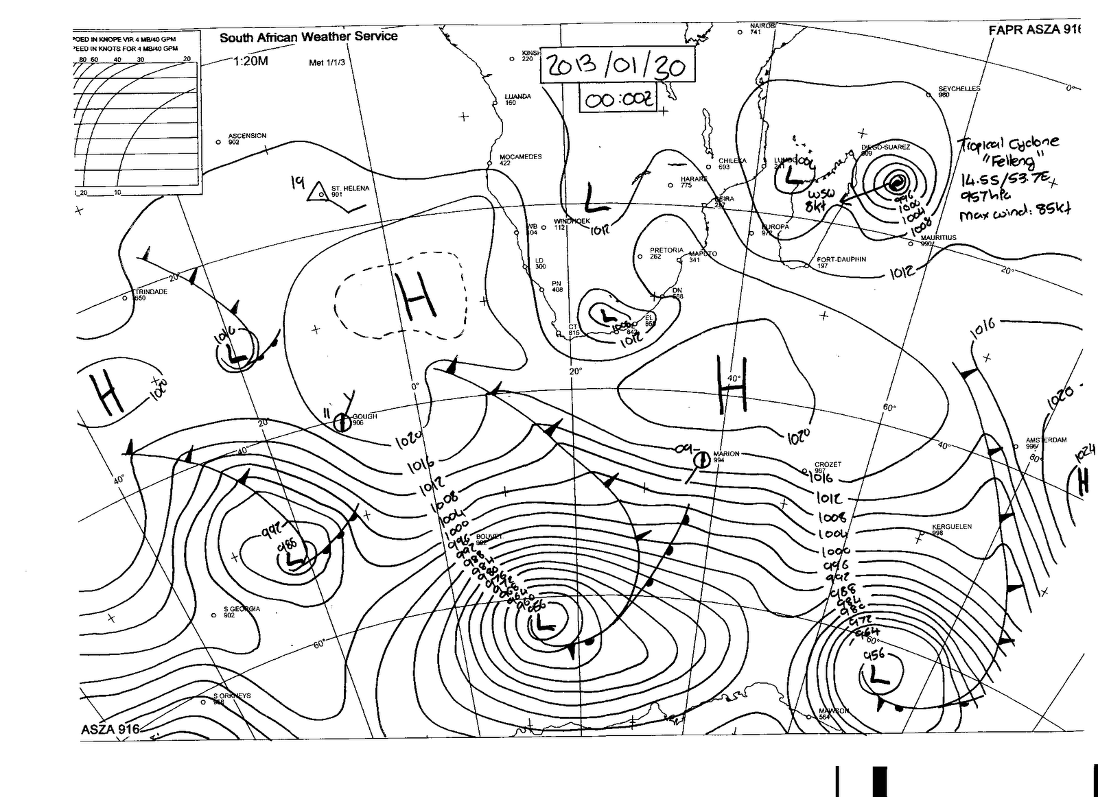 SA Weather and Disaster Observation Service: SA Sea Level Synoptic ...