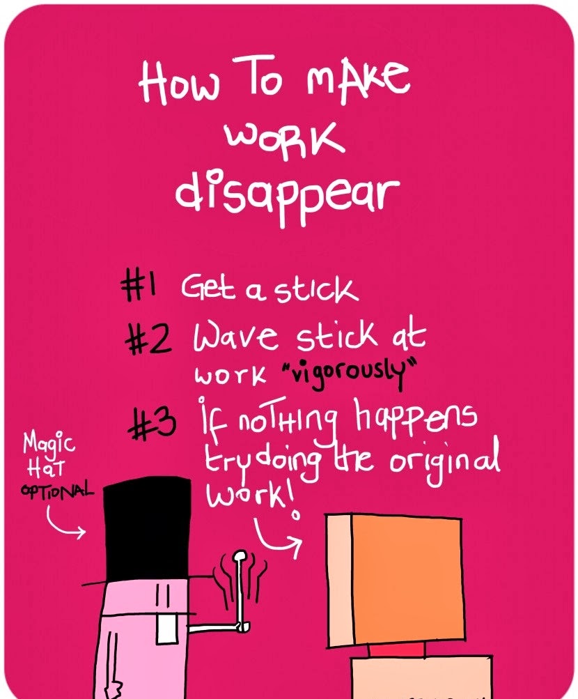 Welcome To My Mind: How To Make Work Disappear