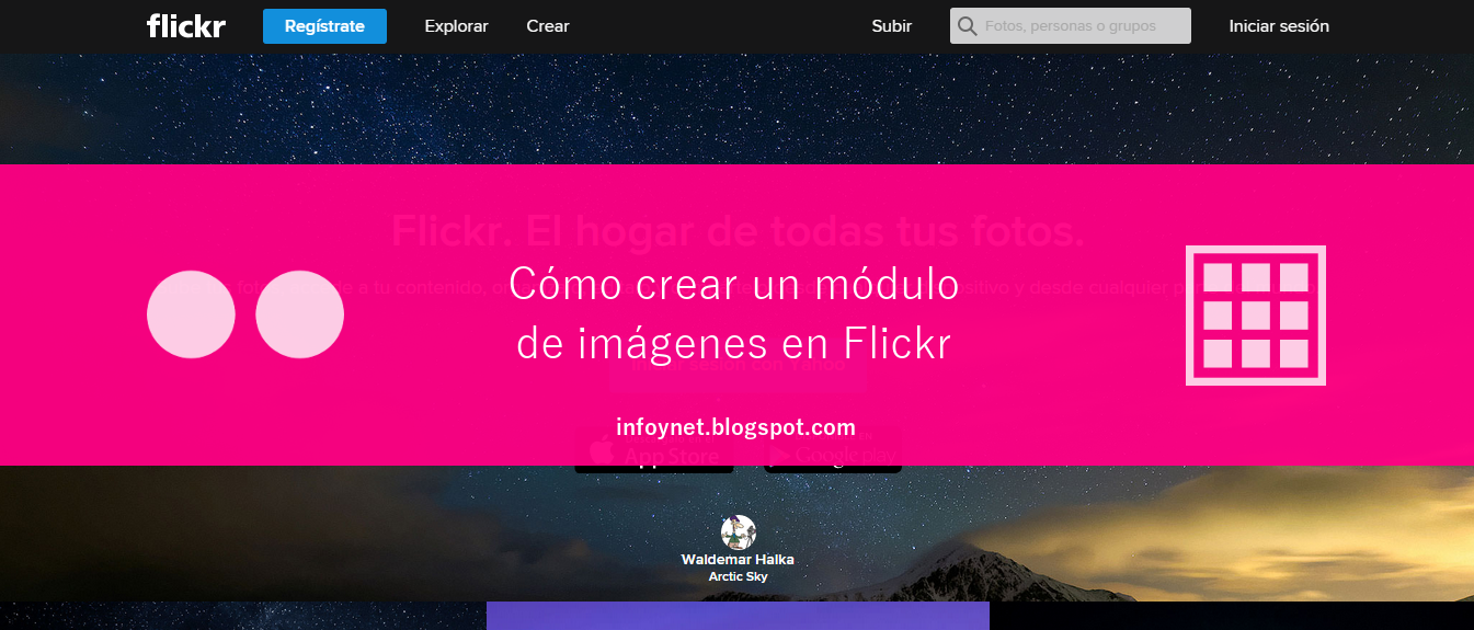 InfoNet: Crear un módulo de imágenes en Flickr