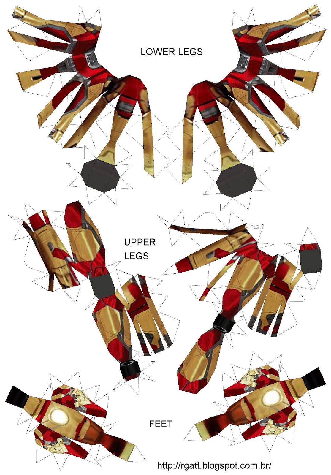 RGatt Personal Work and Tests: IRON MAN 3 MARK XLII FREE PAPERCRAFT