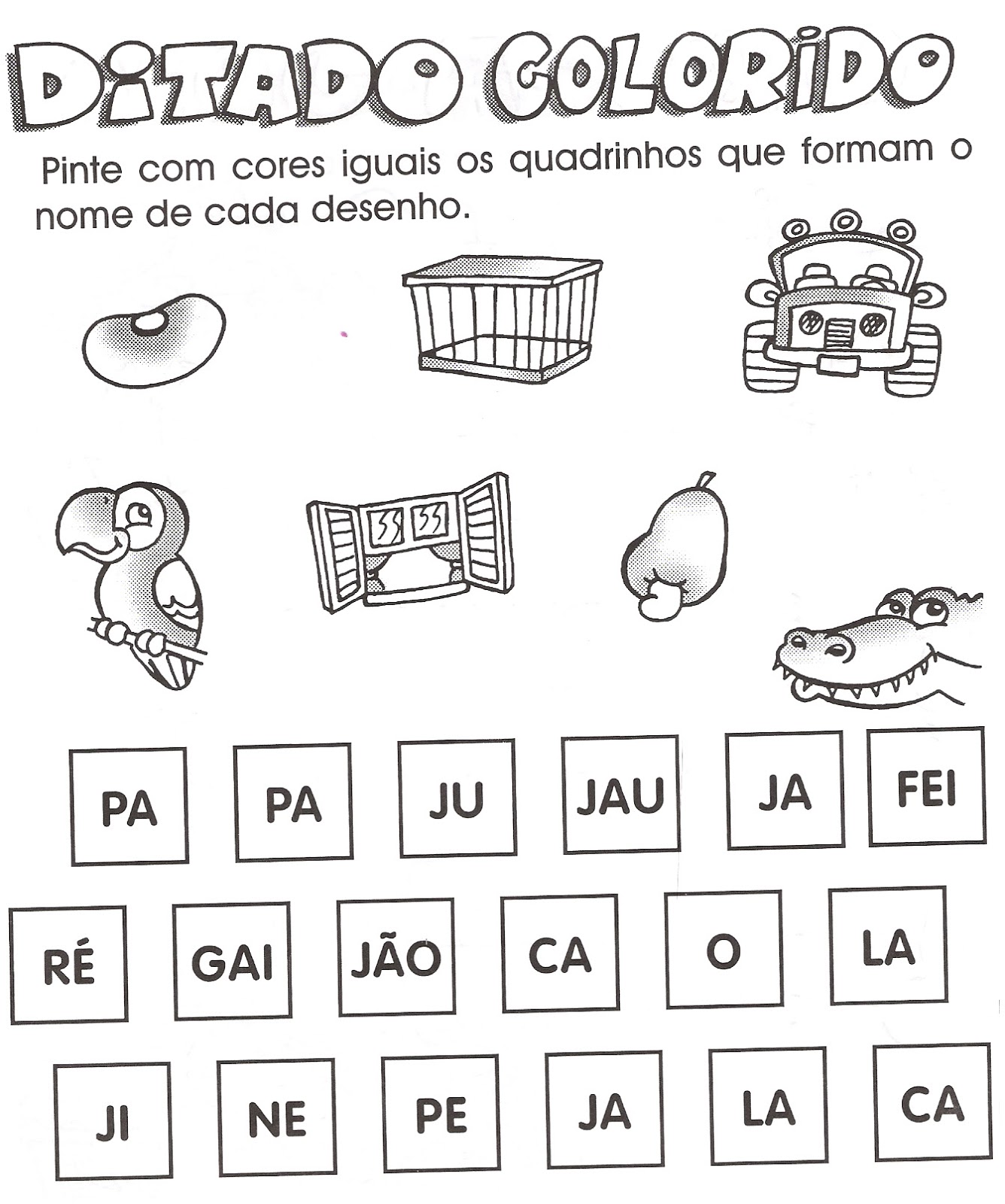 Professora Valdete Cantu: Ditado Colorido