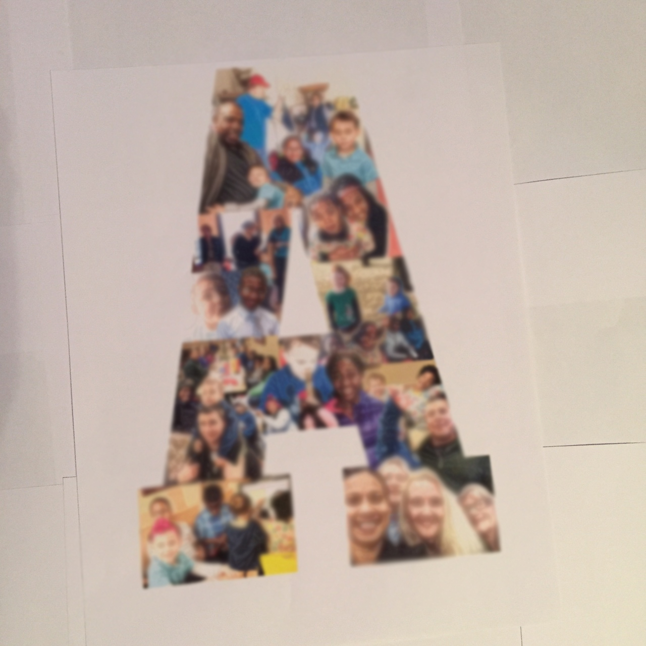 MatchPointGifts: How To Make a Collage in the Shape of a Wooden Letter