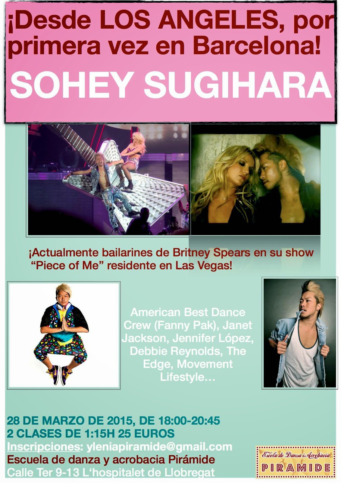 Escuela de Danza y Acrobacia - Gimnasio Pirámide: Masterclass de Sohey ...