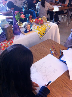 Portola Middle School Art Program - Orange, California: Still Life Project