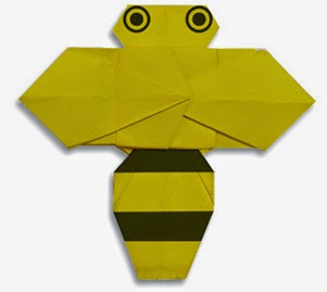 Bee - Easy Origami instructions For Kids