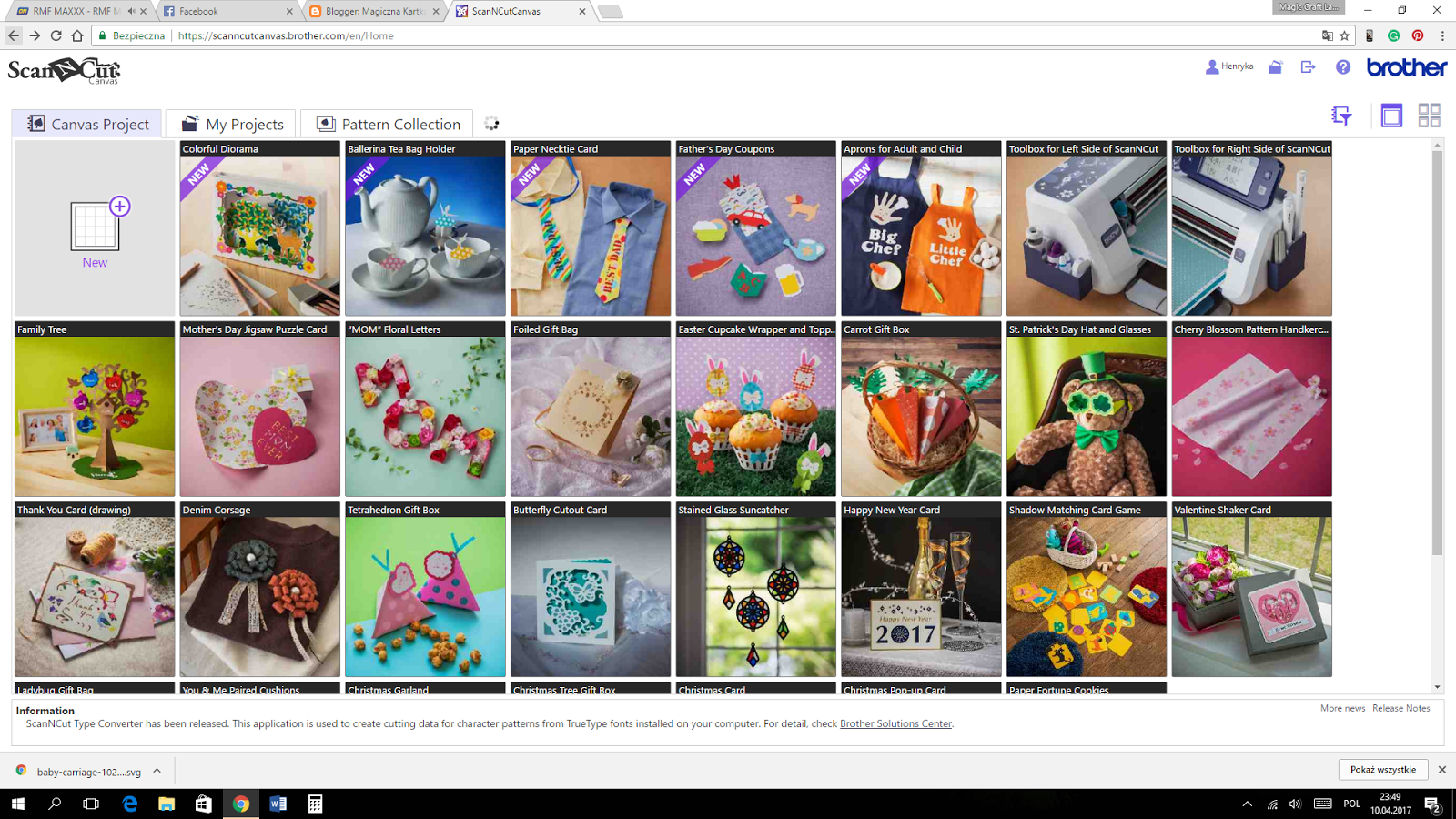 Magiczna Kartka: Kopertówka dla Niego - Inspiracje Brother Scan'N'Cut ...