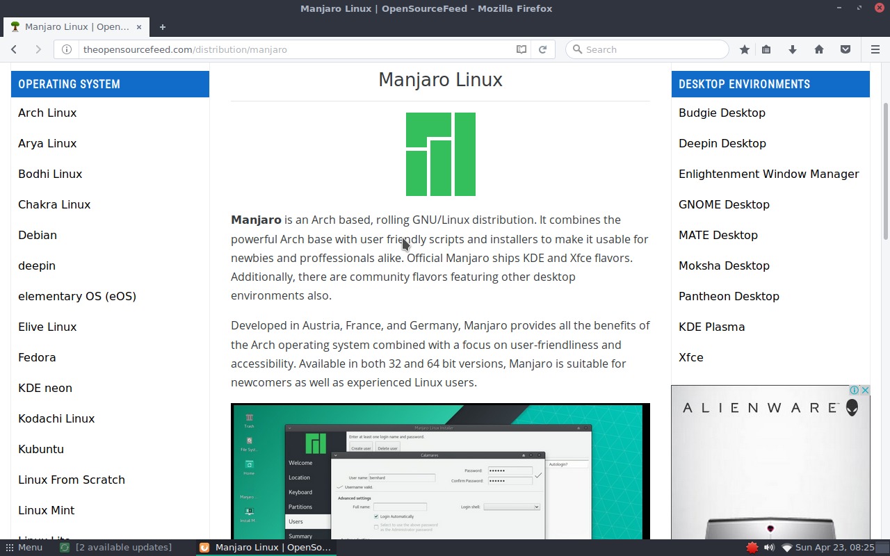 Manjaro MATE 17.0 screenshots - DistroScreens