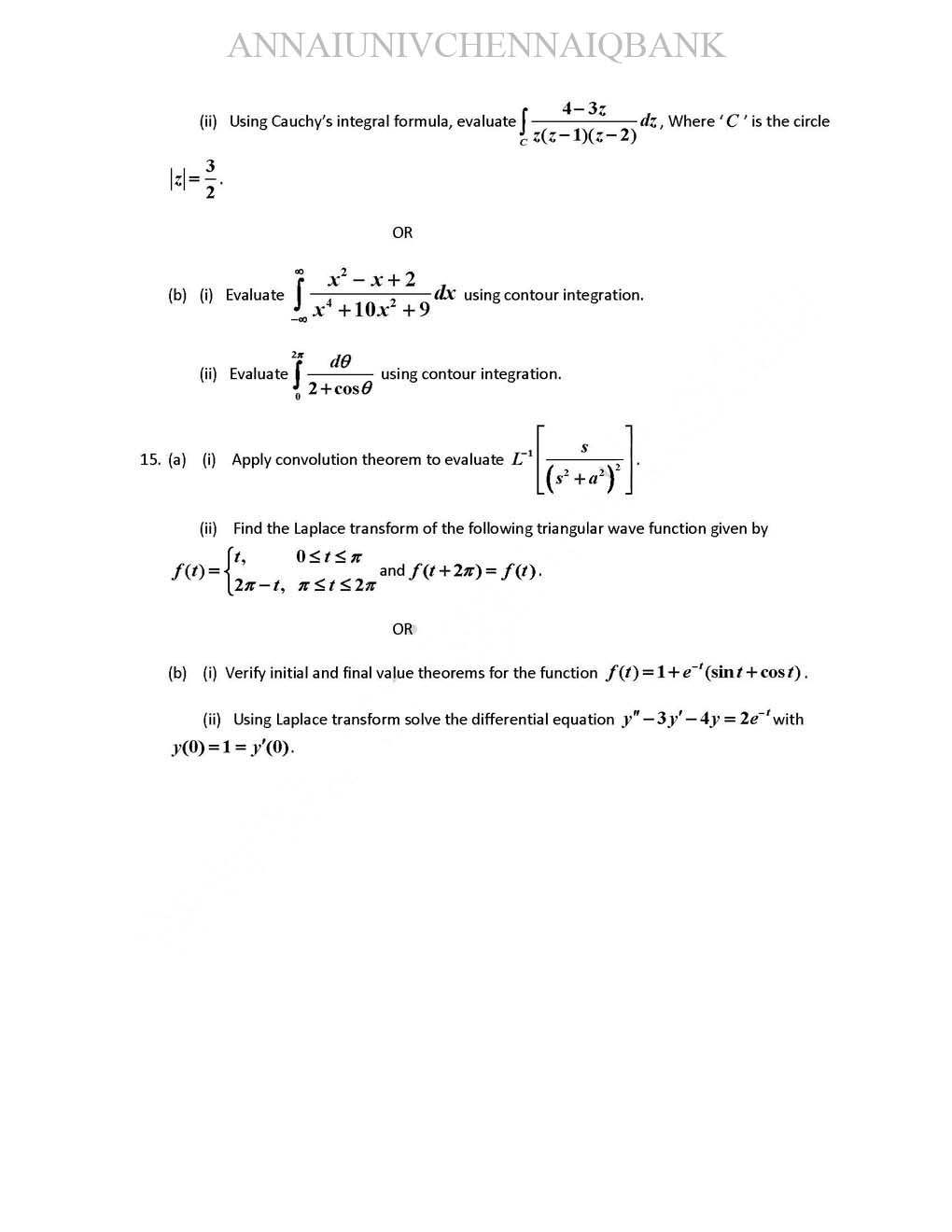 Anna University Chennai Previous Year Question Papers: MA 2161 ...