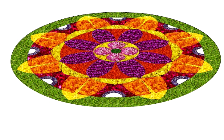 2016 Onam Pookalam Designs- Latest Digital Computer Designs - Movie Gallery