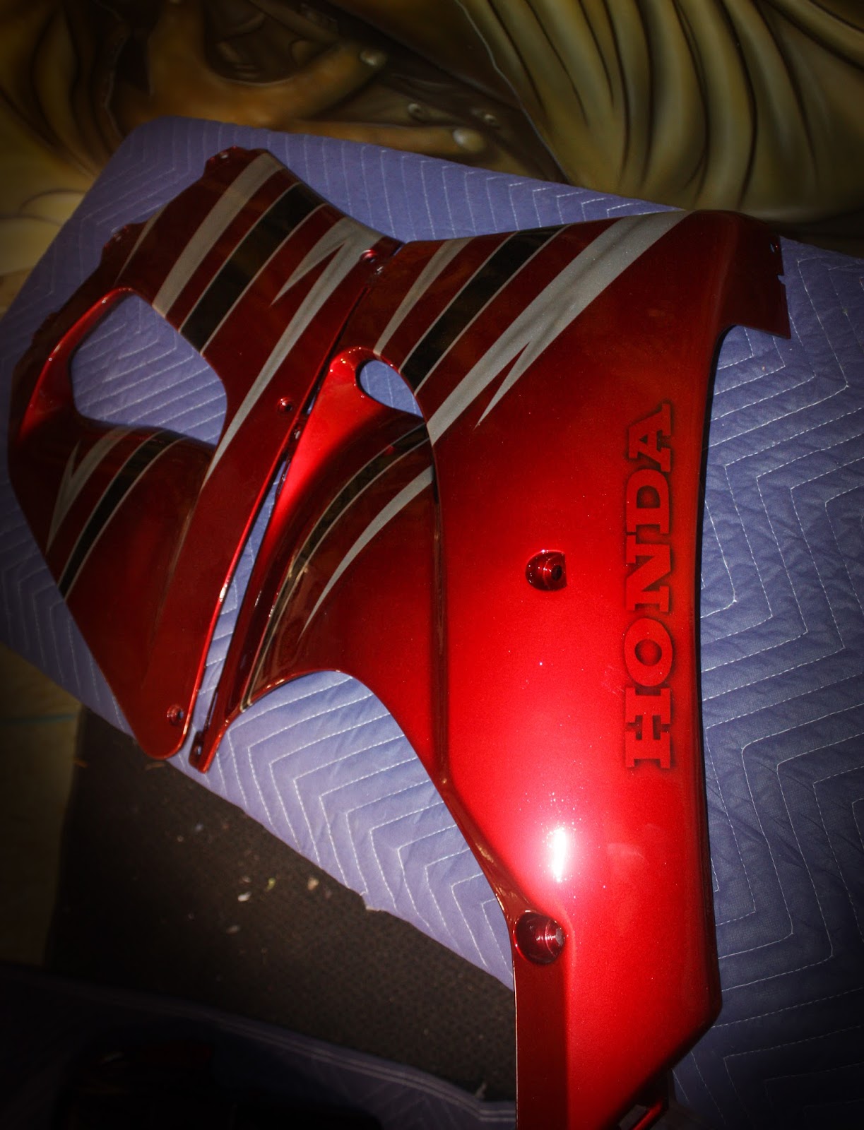 Online Motorcycle Paint Shop: Honda cbr 900rr custom candy red with ...