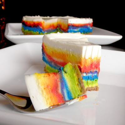 Food Pusher: Rainbow Cheesecake