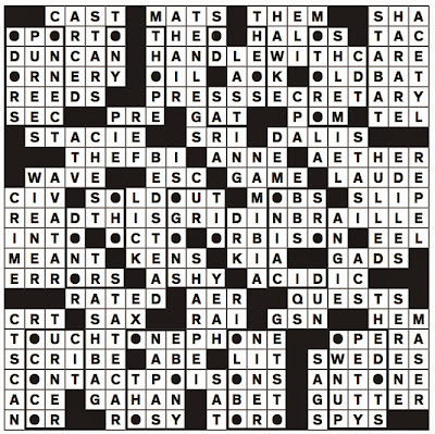 Rex Parker Does the NYT Crossword Puzzle: "Letterboxes" — SUNDAY (9/22 ...