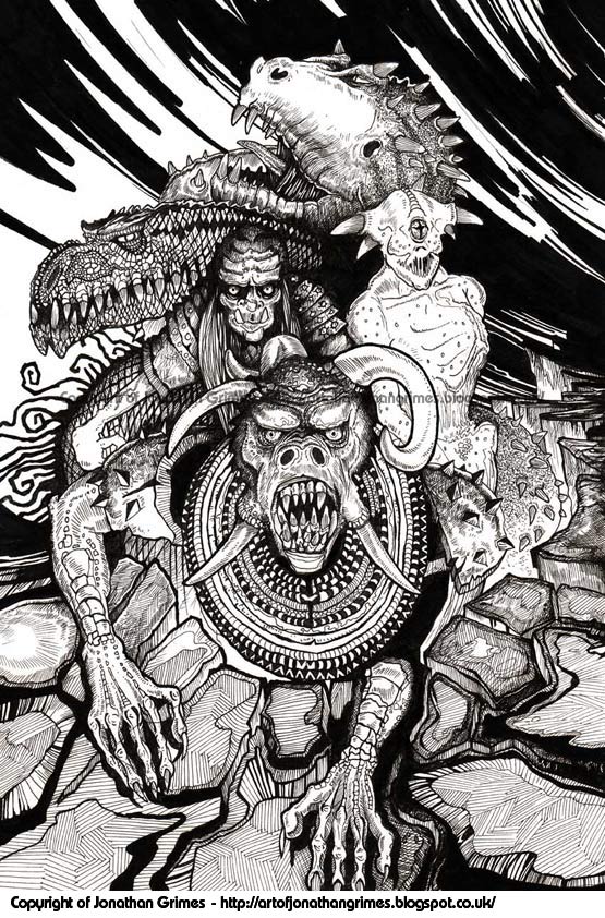 Art, illustration and doodles of Jonathan Grimes: Monster illustration ...