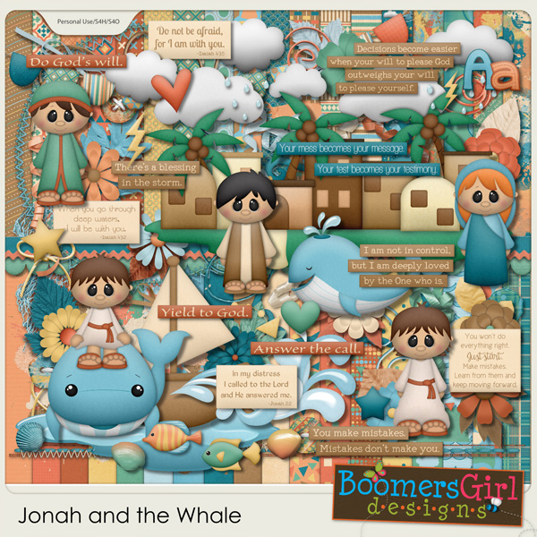 BoomersGirl Designs: "Jonah and the Whale" - Digital Bible Story Kit