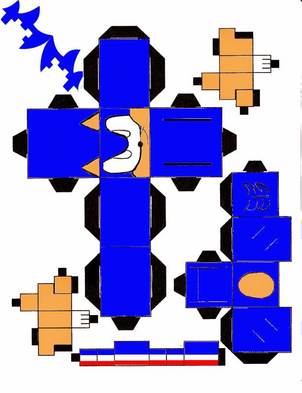 Alex's Graphic Designs: Sonic The Hedgehog Cubeecraft