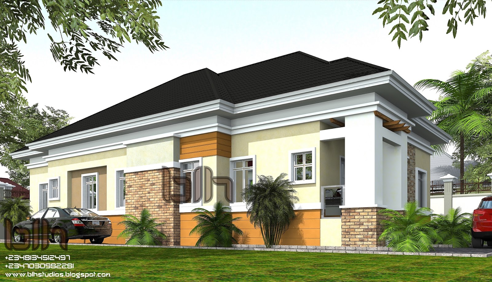 Architectural Designs by Blacklakehouse: 3 Bedroom Bungalow, Abeokuta