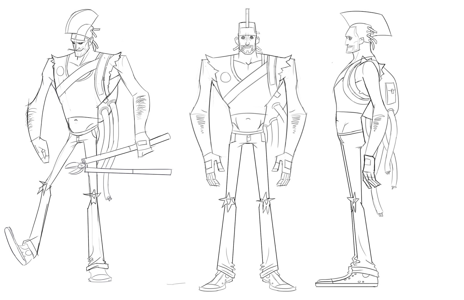 Art of Chris Le : Harry Tuttle Character Redesign in the style of ...