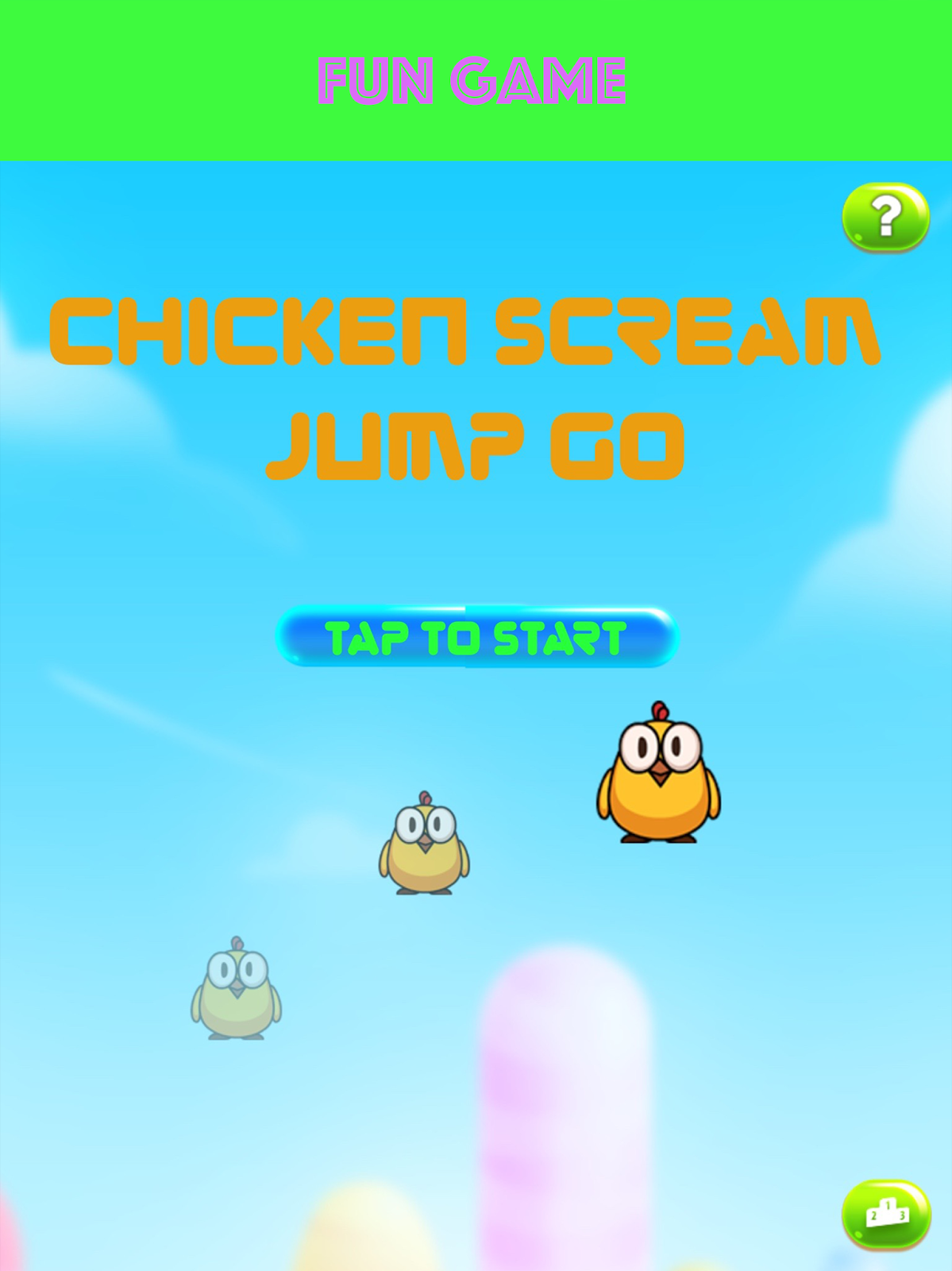 Chicken scream jump go