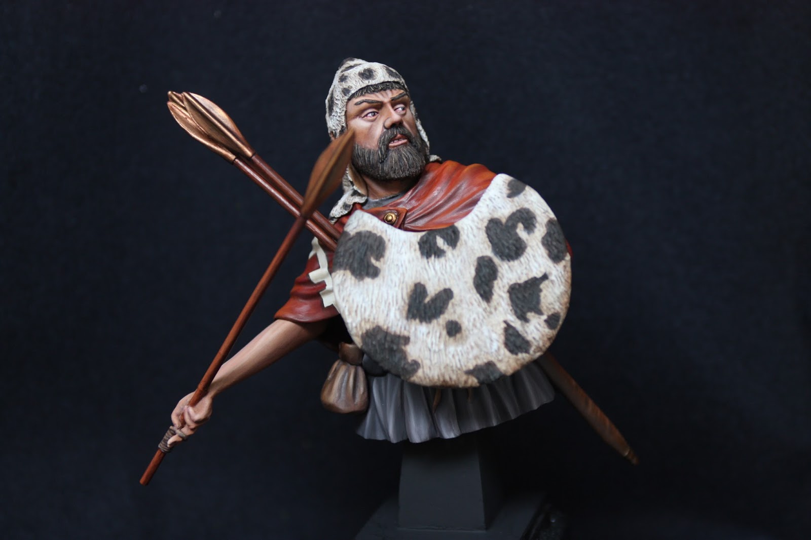 PAINTED FIGURES BY MIKE CRAMER: Thracian Peltast Triballi Tribe 424 BC
