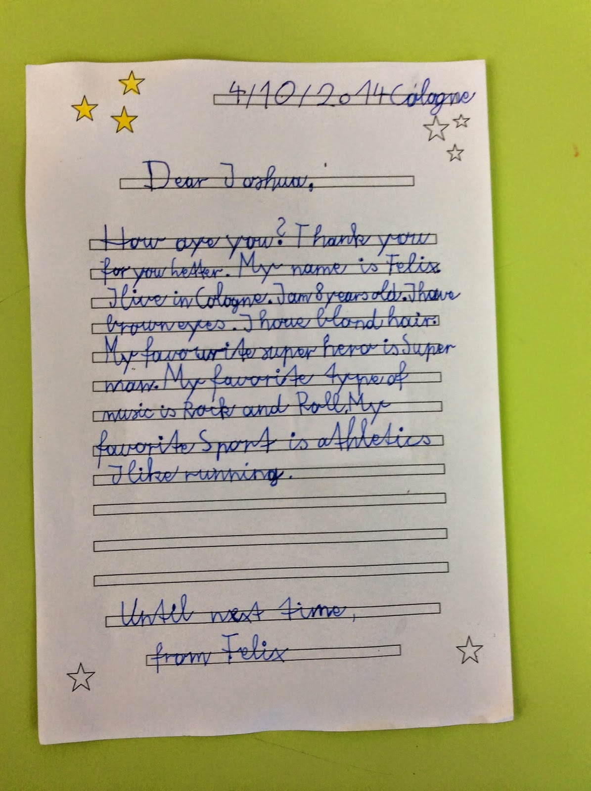 Room 25 Blog: German Pen Pals