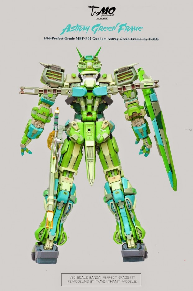 Custom Build: PG 1/60 Gundam Astray "Green Frame" + Tri Tactical Arms