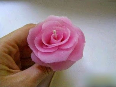 Bellart Atelier: Como fazer uma vela em formato de rosa.