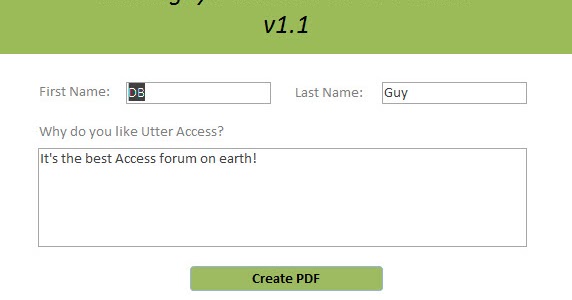 theDBguy's Access Blog: Fillable PDF API Demo