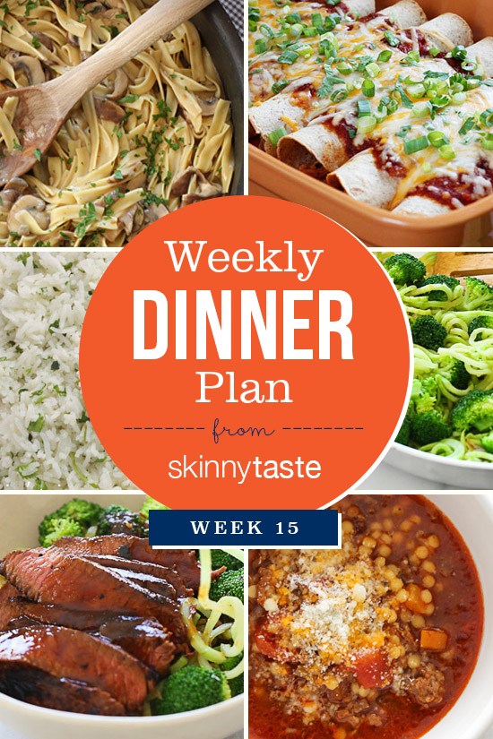 Skinnytaste Dinner Plan (Week 15) | Skinnytaste | Bloglovin’
