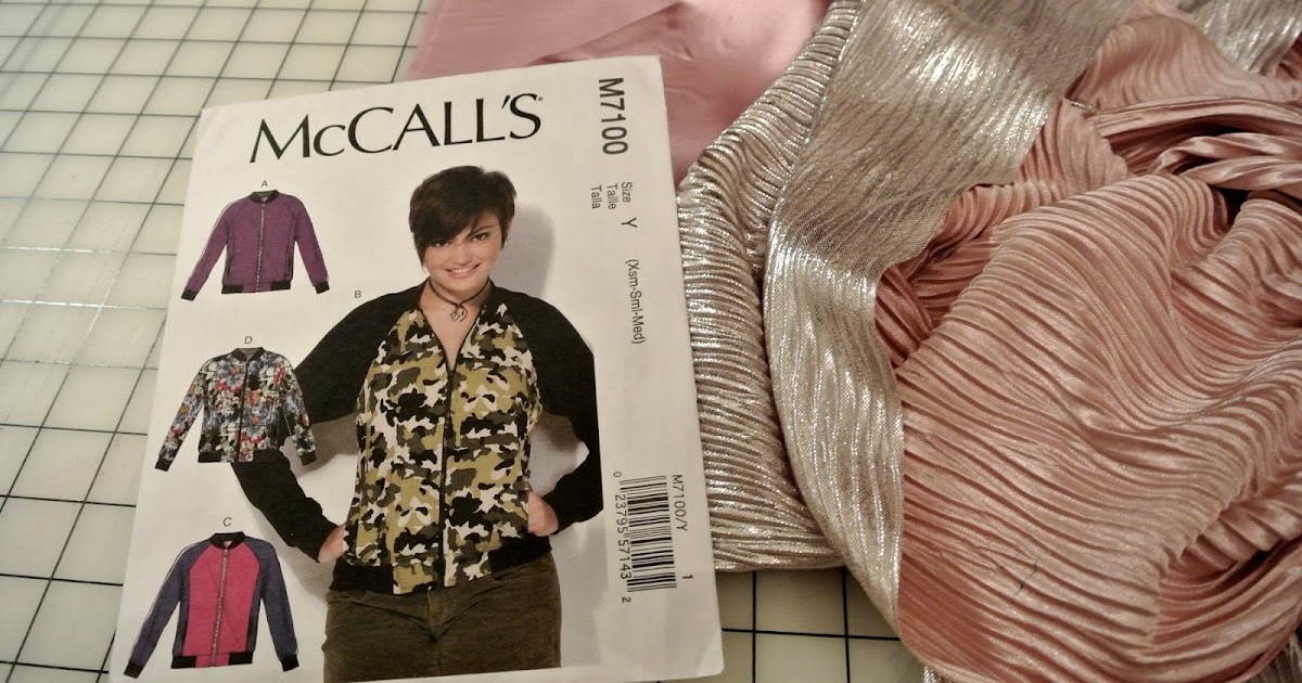My Sewing Basket: McCall's 7100 Bomber Jacket Sew-Along; work in progress