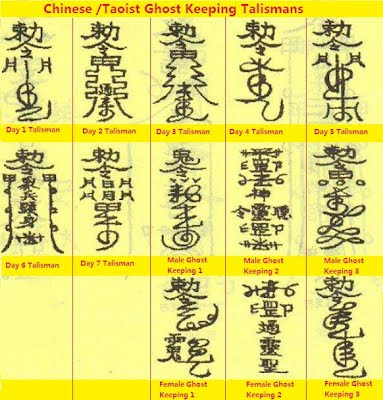 TAOIST SORCERY: Yin Shan Sect Talismans For Ghost Keeping