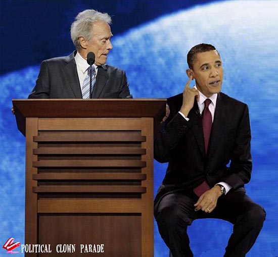 Political Clown Parade: Eastwood's Chair VS Obama's Chair