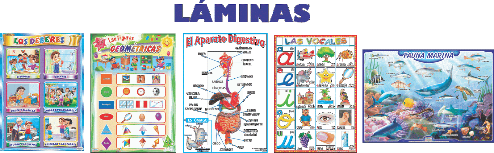 Ediciones Abedul: LAMINAS ESCOLARES
