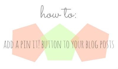 B.You: How To: Add A Pin It! Button To Your Blog Posts