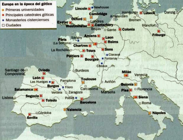 La Pizarra de Historia: Arte Gótico. Arquitectura. Características ...