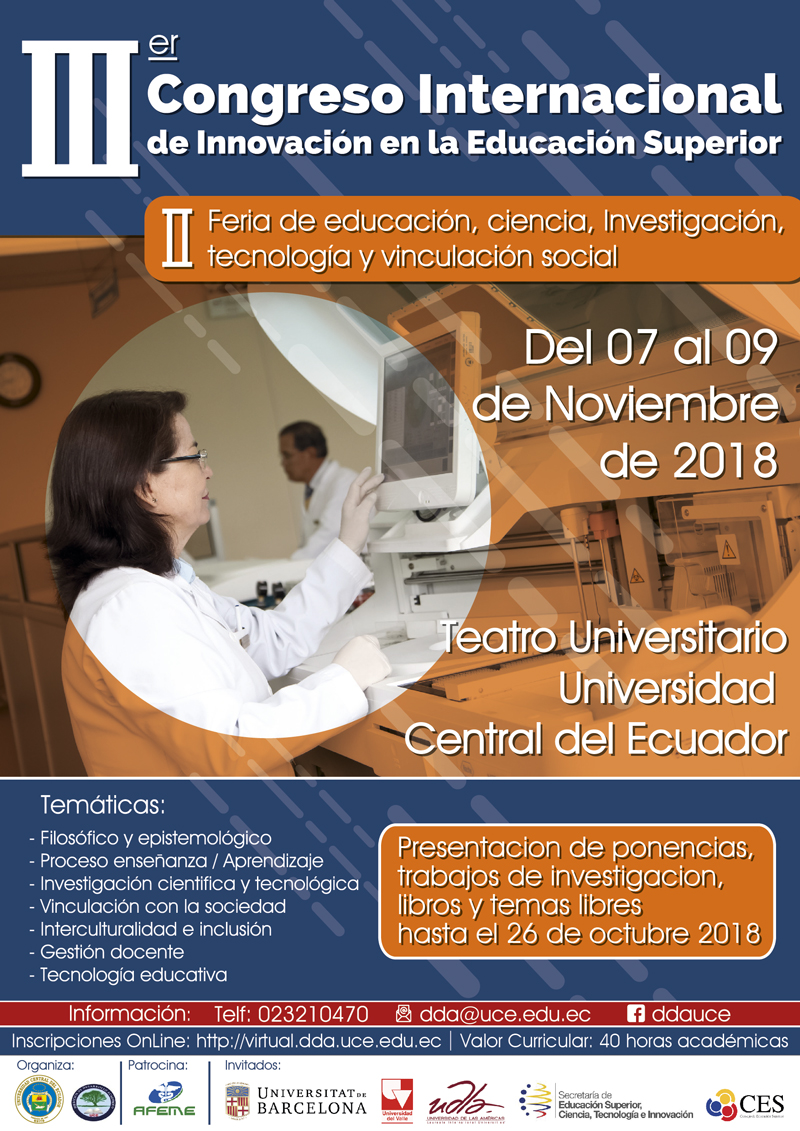 UCE Facultad de Ingeniería y Ciencias Aplicadas: III Congreso Internacional de Innovación en ...