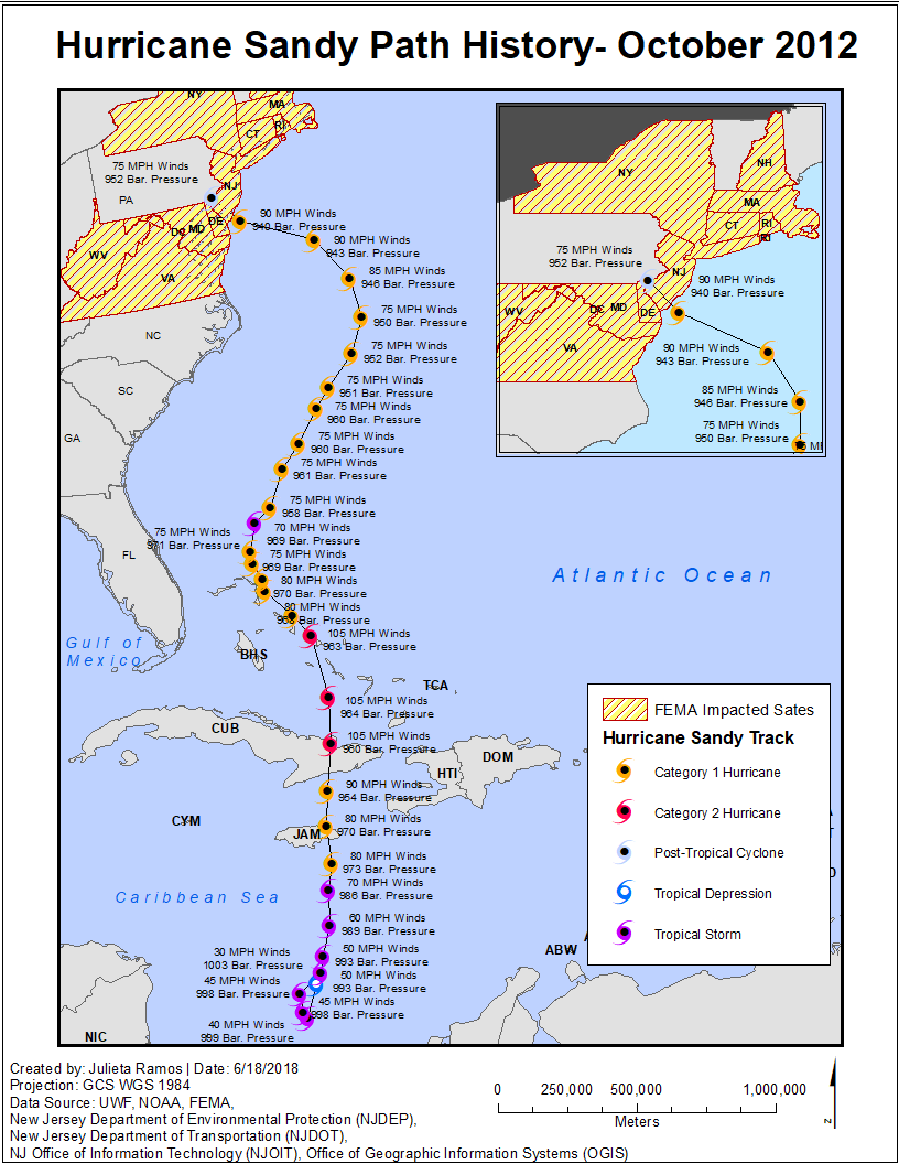 GIS5100 Week4: Natural Hazards-- Hurricanes