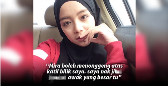 “Mira Boleh Menonggeng Atas Katil Saya. Saya Nak Jilat Bontot Awak Yg ...