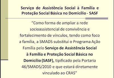 SASF Tremembé: O que é o SASF ? Qual é o objetivo?