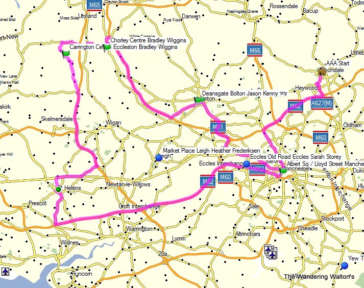 The Wandering Waltons: The Gold Post Box Challenge Ride Guide