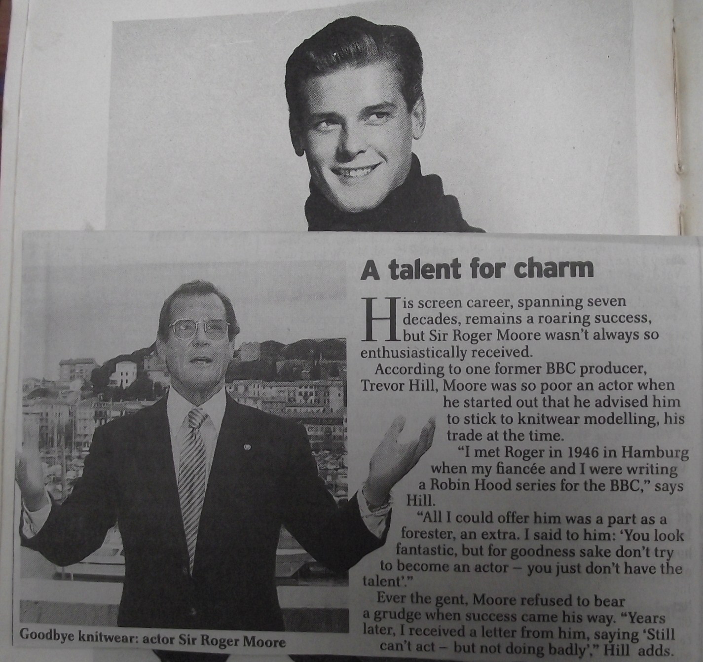 Lizzie Lenard Vintage Sewing: Roger Moore - Licensed to Purl