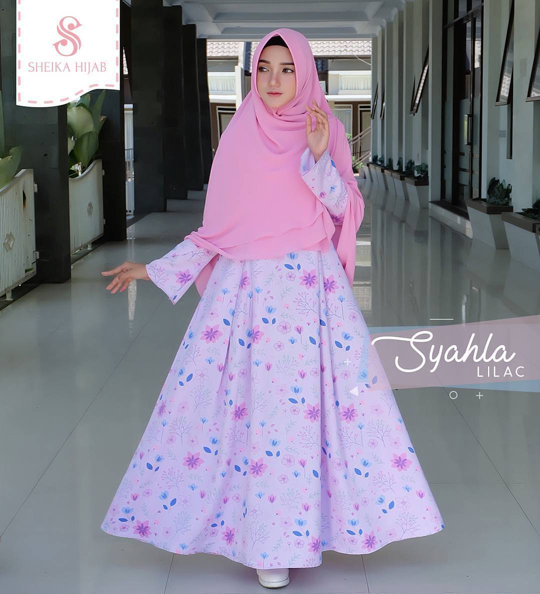 31 Model Terbaru Baju Gamis Lebaran / Pesta Wanita Motif Brokat Bunga ...