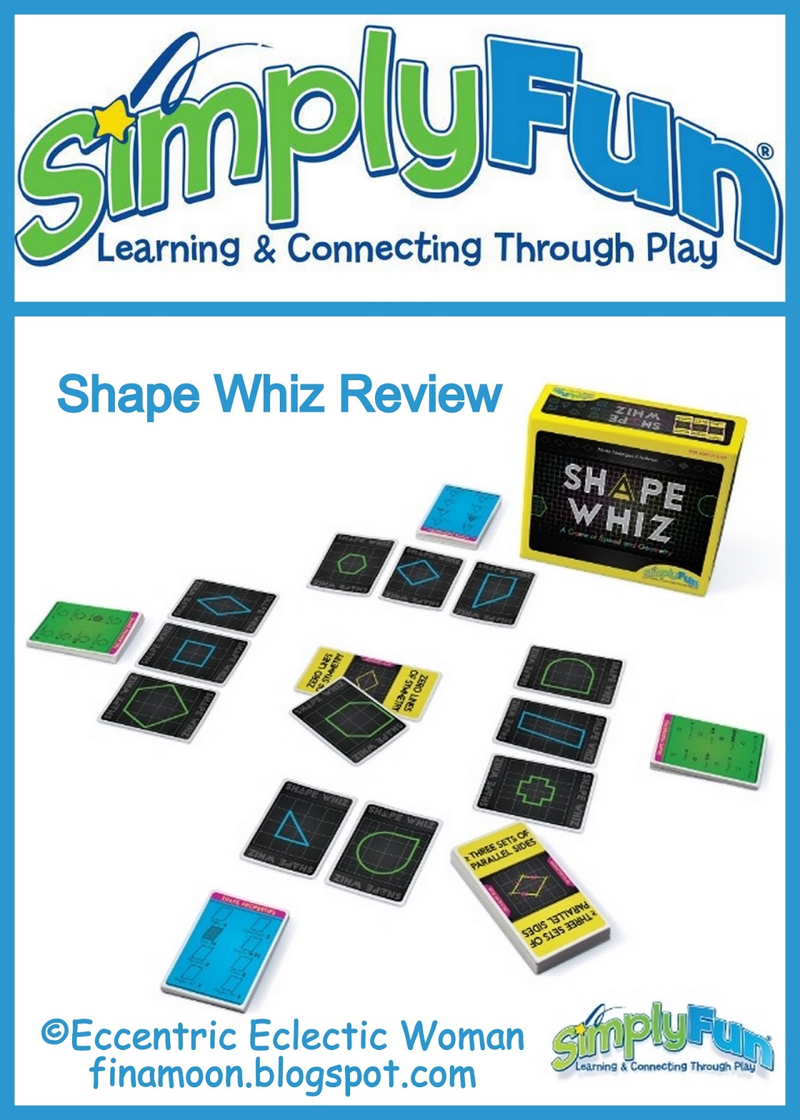 Eccentric Eclectic Woman: SimplyFun Shape Whiz Board Game Review
