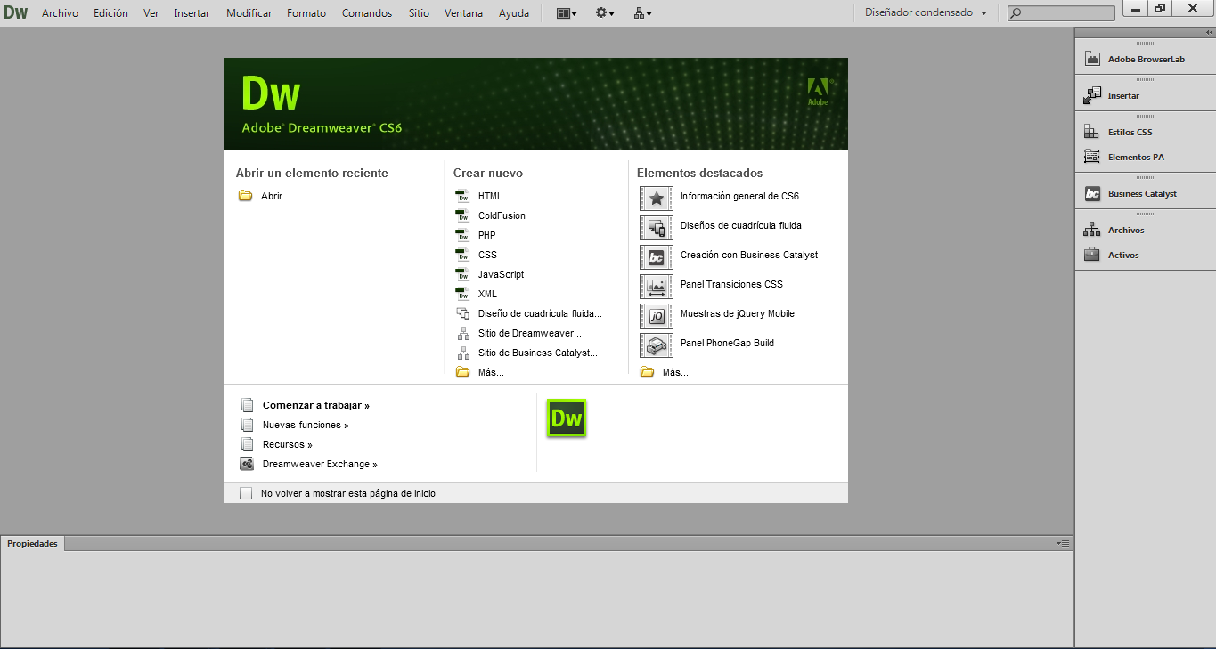 Descargar Adobe DreamWeaver CS6 PORTABLE en español completo
