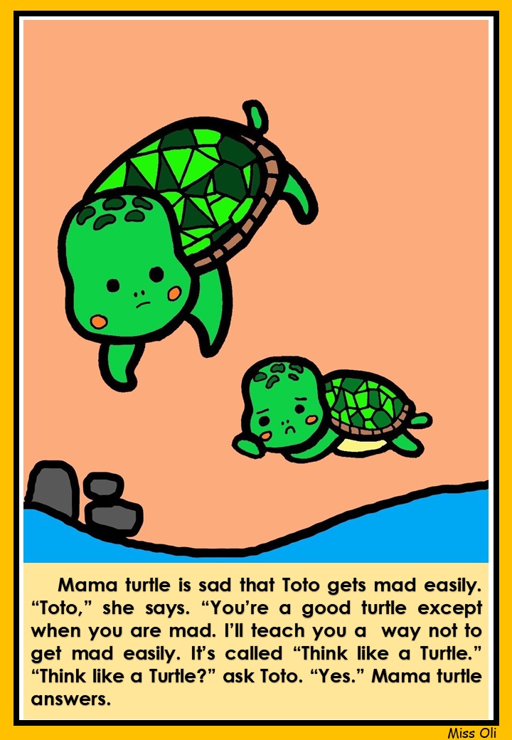 Teacher Fun Files: Story Book: Toto Turtle Takes Time to Tuck and Think