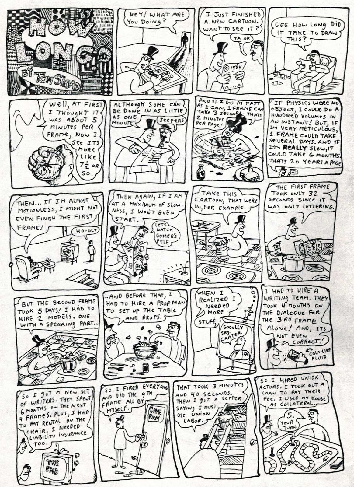 Cartoons and things: How Long, part 1, cartoon