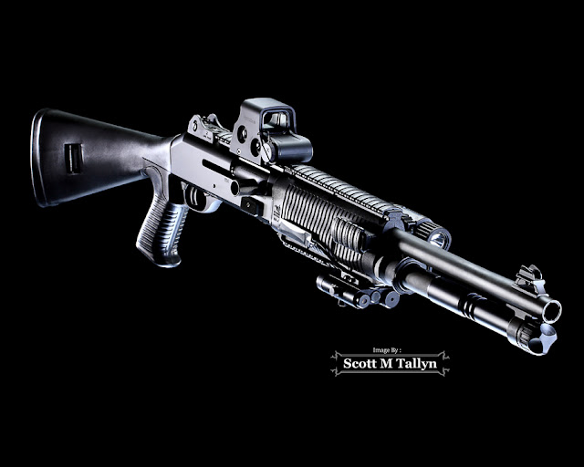 GunShots Photography: Custom Benelli M4 Tactical Shotgun (Part #2)