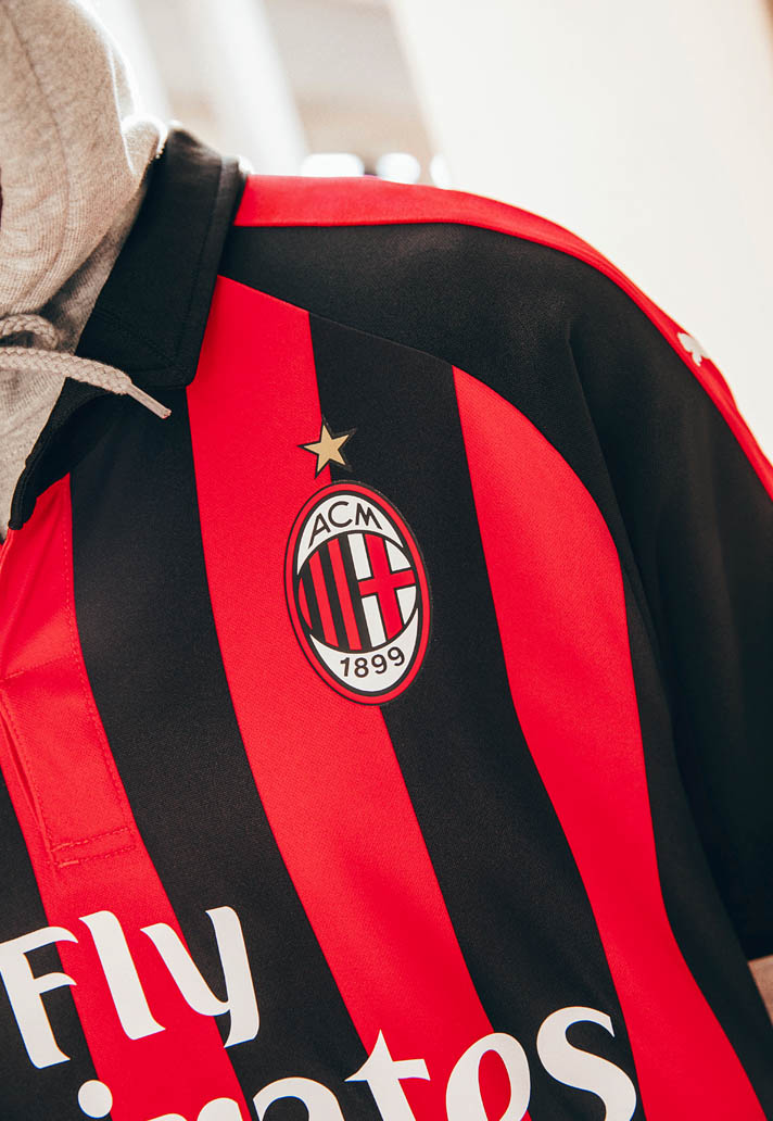 Revealed: Puma's Authentic AC Milan 18-19 Home Kit Features Replica Kit ...
