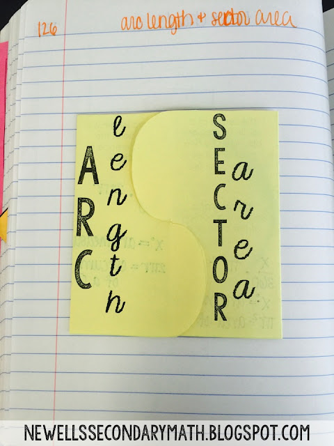 Sector Area and Arc Length | Mrs. Newell's Math