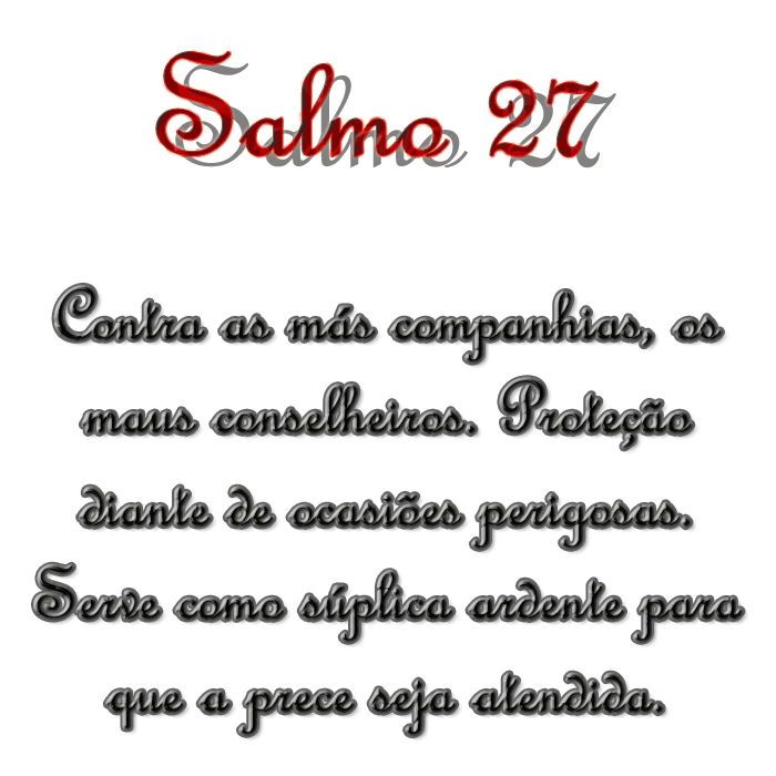 Divinos Salmos: Salmo 27