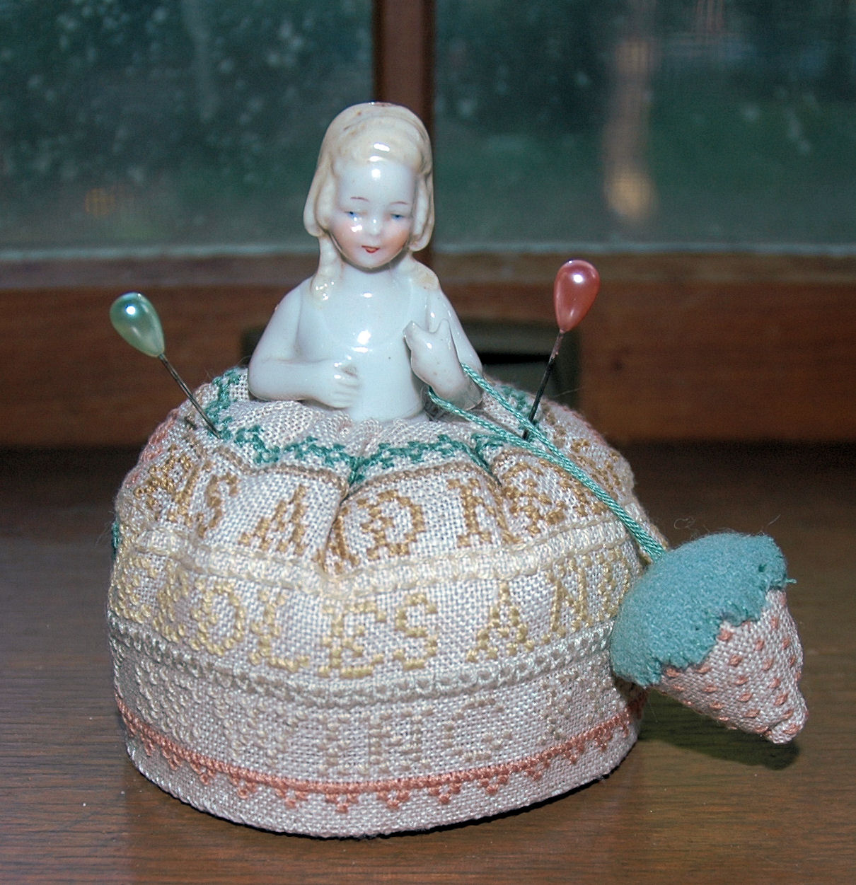 Gallery Of Samplers: Sampler Pincushion Doll
